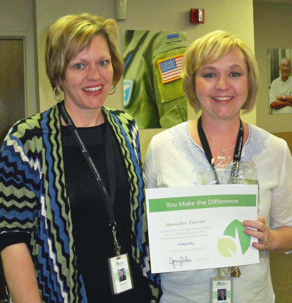 Outstanding Employee Nominees - Betty Hardwick Center
